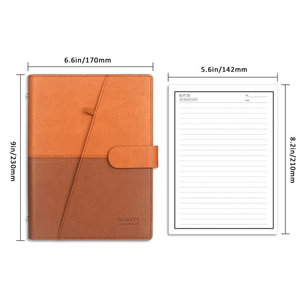 NEWYES Brown PU Leather Reusable Smart Notebook – newyes1