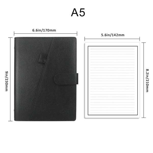 NEWYES Black PU Leather Reusable Smart Notebook – newyes1